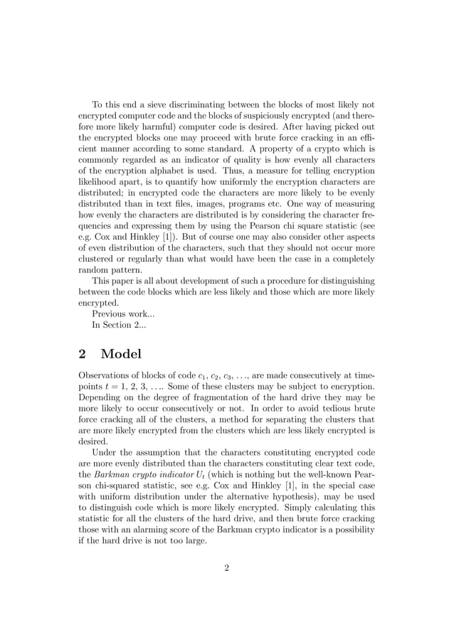 Detecting crypto | PDF