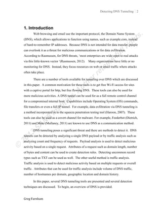 Detecting dns-tunneling-34152 | PDF