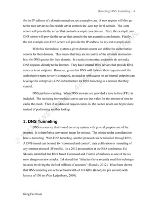 Detecting dns-tunneling-34152 | PDF