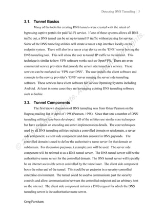 Detecting dns-tunneling-34152 | PDF