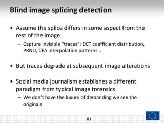 Detecting image splicing in the wild Web | PDF