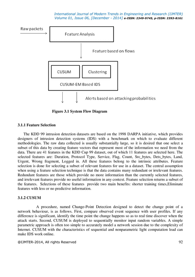 DETECTING NETWORK ANOMALIES USING CUSUM and FCM | PDF