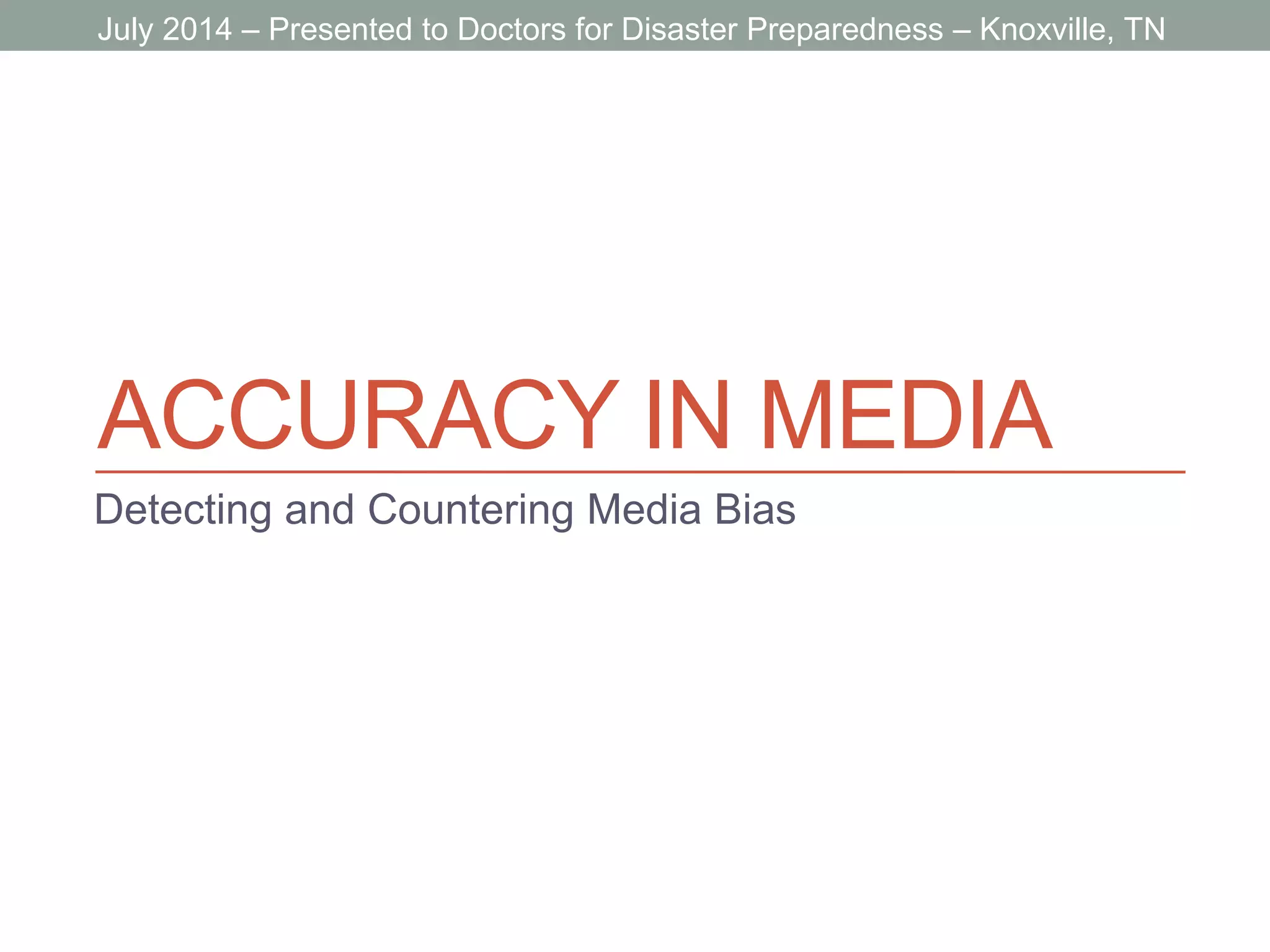 Discovering, Detecting and Attacking Liberal Media Bias | PPT
