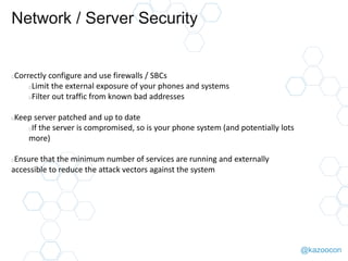 2600Hz - Detecting and Managing VoIP Fraud | PPTX