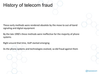 2600Hz - Detecting and Managing VoIP Fraud | PPTX