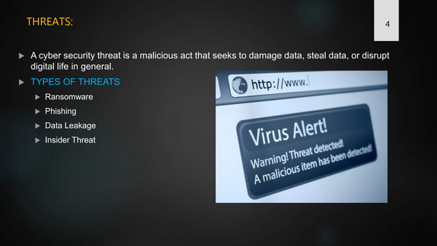Detecting And Mitigating Cyber Threats And Attacks1 Pptx