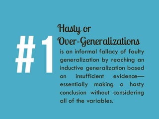 Detecting Crooked and Fallacious Thinking | PPTX