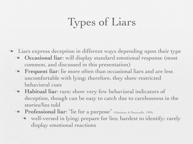 Detecting Deception Ppt