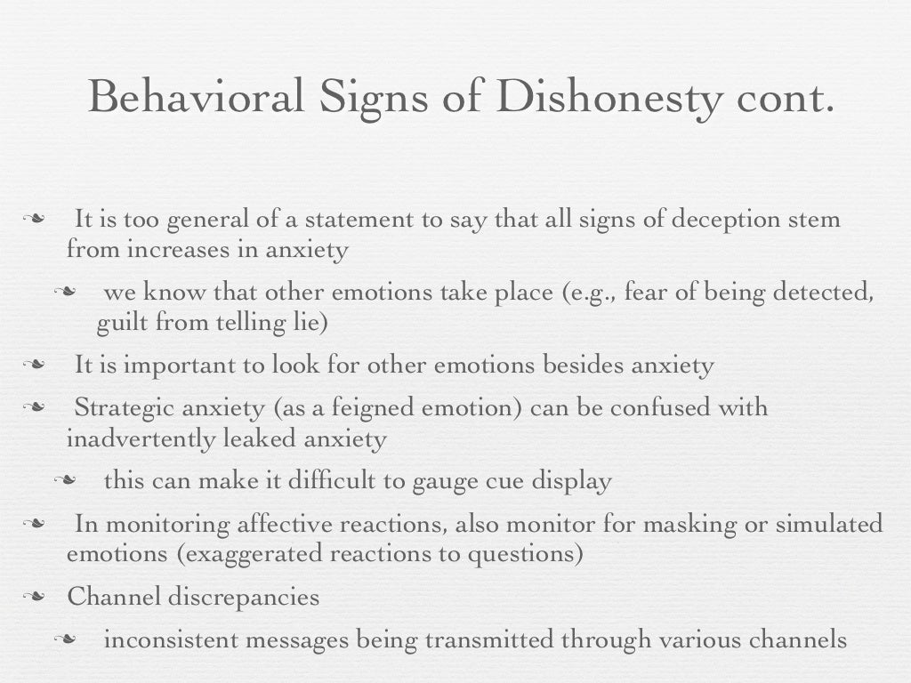 Detecting Deception