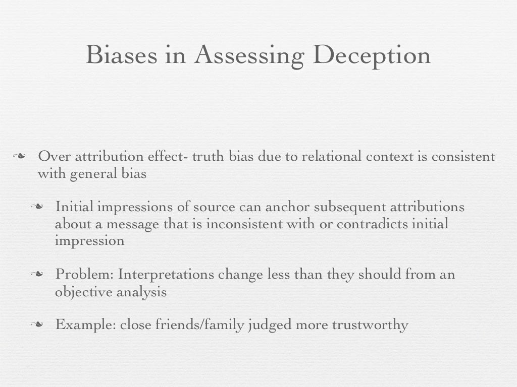 Detecting Deception
