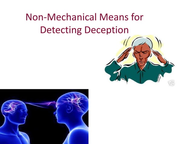 Detecting Deception - A Leadership Primer | PPTX