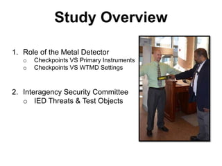 Detecting Improvised Explosive Devices using WTMD | PPTX