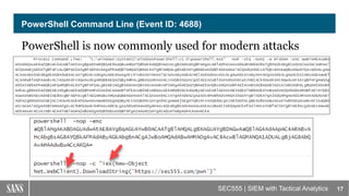 Detecting modern PowerShell attacks with SIEM | PPTX