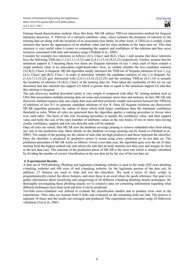 Detecting Phishing Websites Using Associative Classification 2 Pdf