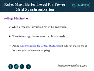Detecting Power Grid Synchronization Failure on Sensing Frequency or Voltage Beyond Acceptable | PPT