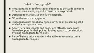 Detecting propaganda 2 | PPT