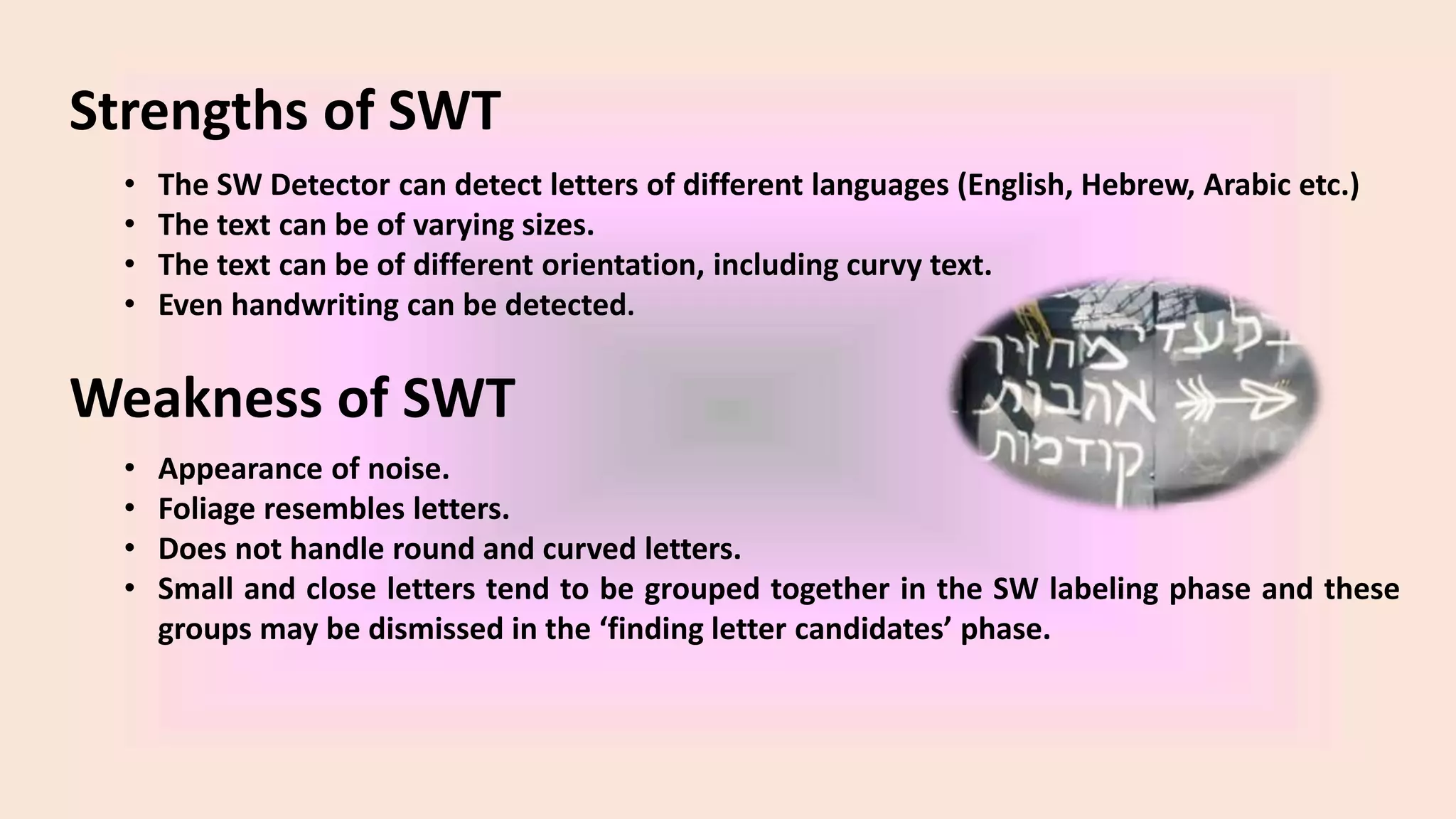 Detecting Text From Natural Images With Stroke Width Transform Ppt