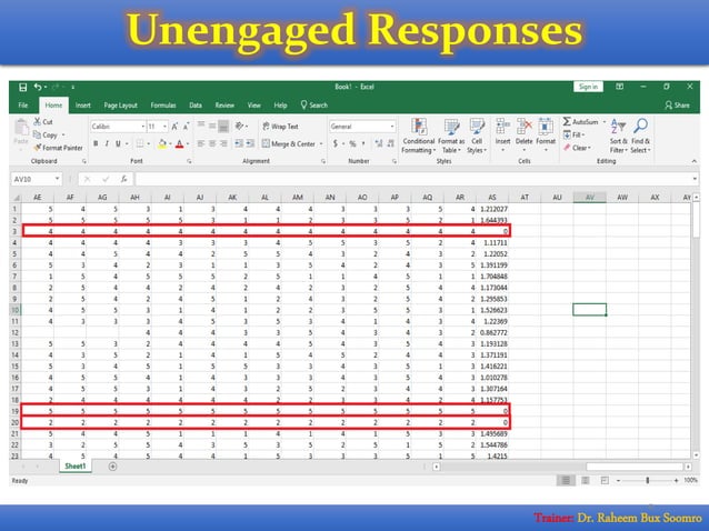 Detecting unengaged or careless responses in spss | PPT