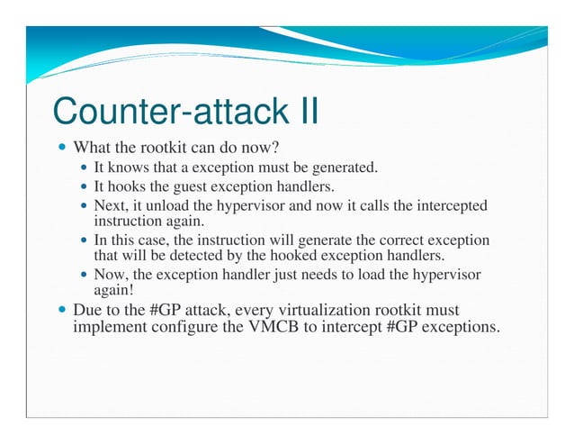 Detecting hardware virtualization rootkits | PPT