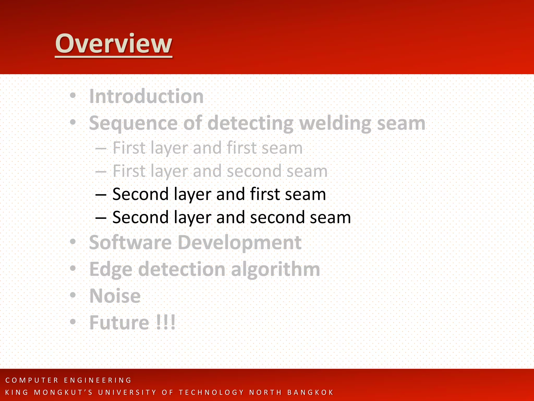 Detecting Welding Seam And Surface Reconstruction From 3d Points