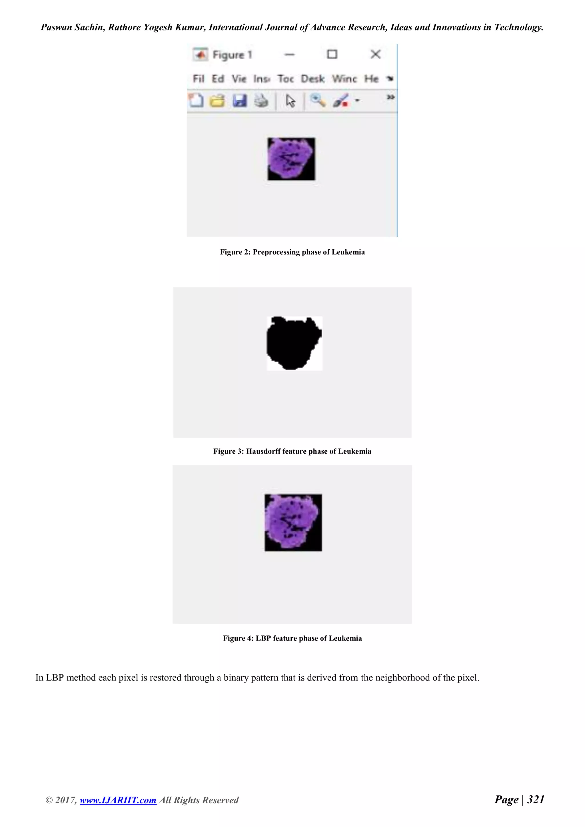 Detection and classification of blood cancer from microscopic cell images using svm knn and nn ...