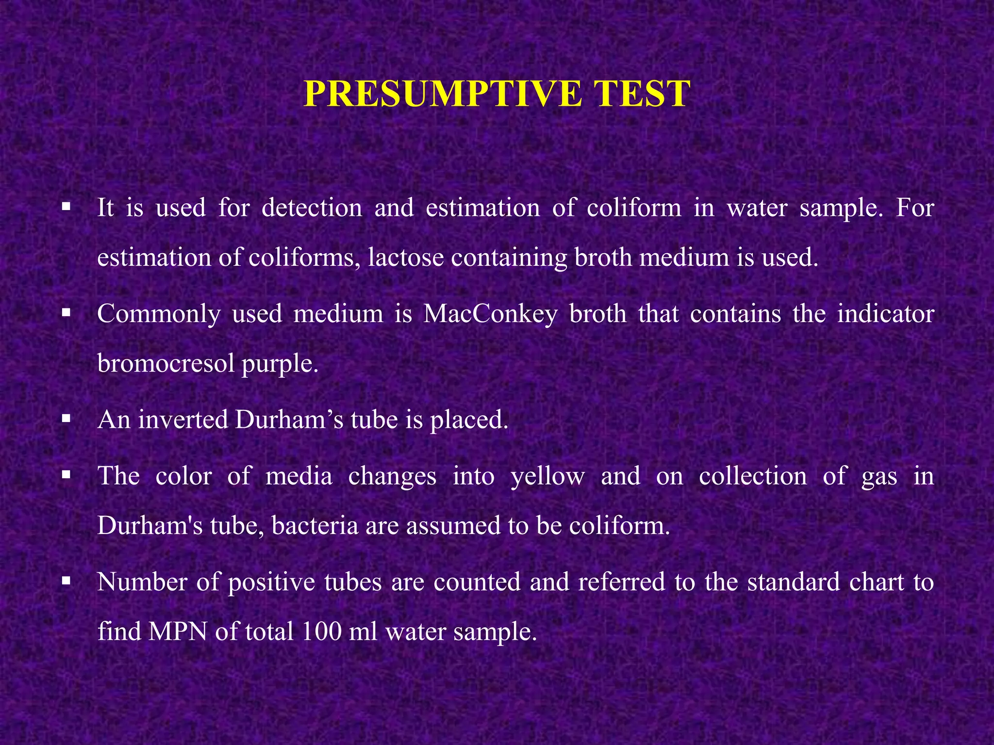 Detection And Enumeration Of Coliforms In Ganga Water Pptx Chemistry Science