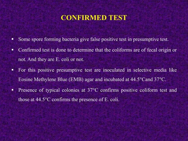Detection And Enumeration Of Coliforms In Ganga Water Pptx Chemistry Science