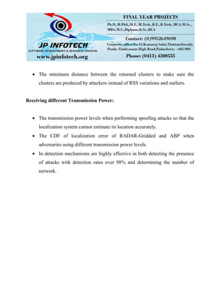 Detection and localization of multiple spoofing attackers in wireless networks | PDF