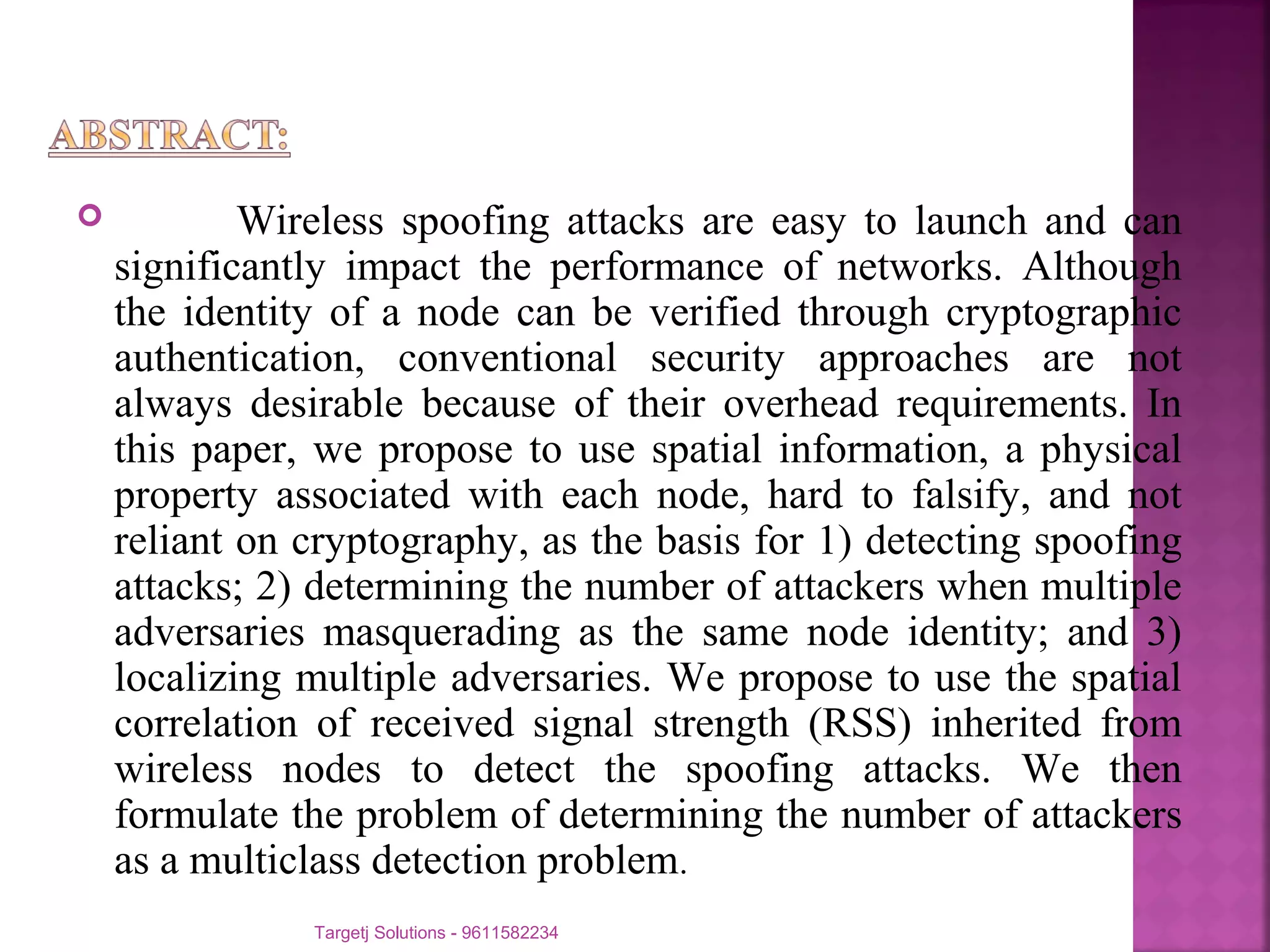 Detection And Localization Of Multiple Spoofing Attacks In Ppt