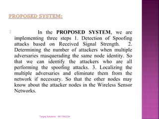 Detection and localization of multiple spoofing attacks in | PPT