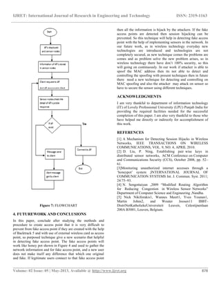 Detection and prevention of fake access point using sensor nodes | PDF