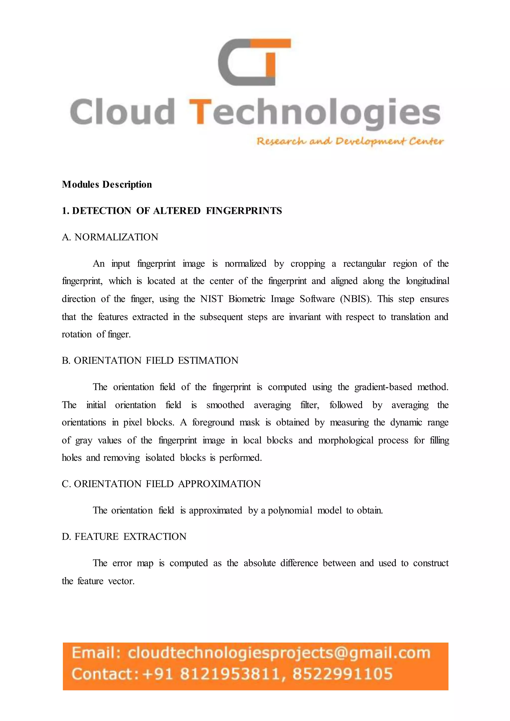 Detection And Rectiﬁcation Of Distorted Fingerprints Pdf