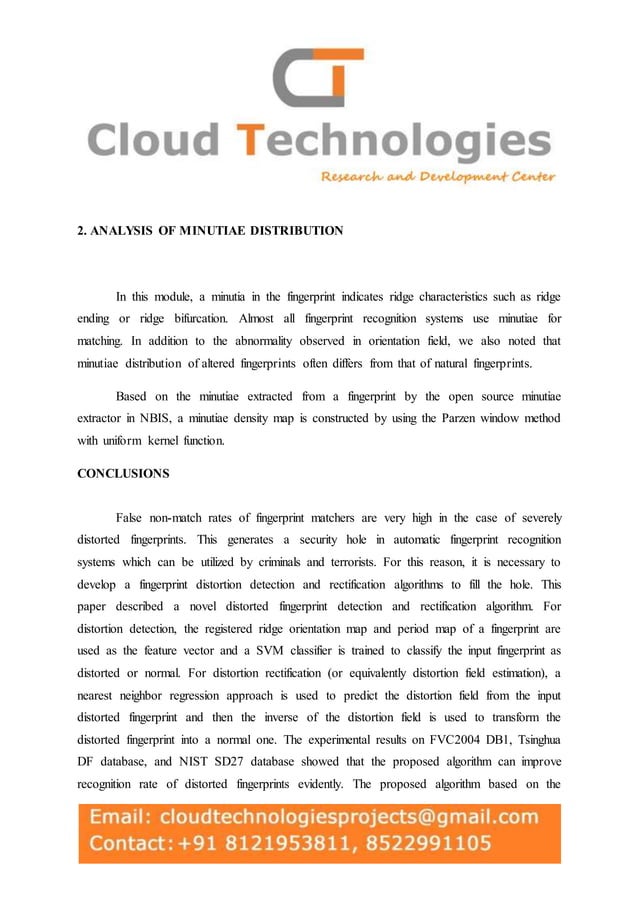 Detection And Rectification Of Distorted Fingerprints Pdf