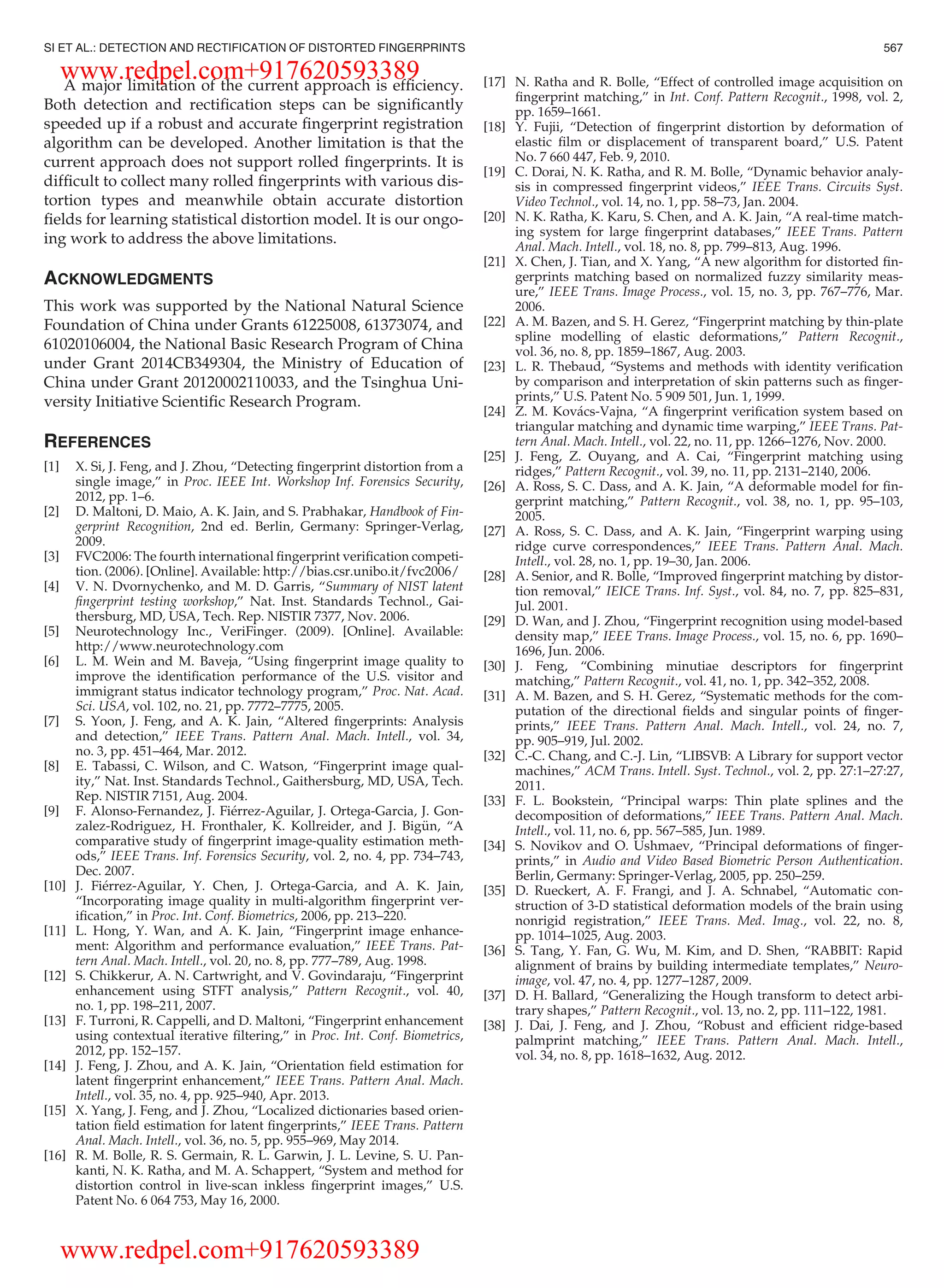 Detection And Rectification Of Distorted Fingerprints Pdf