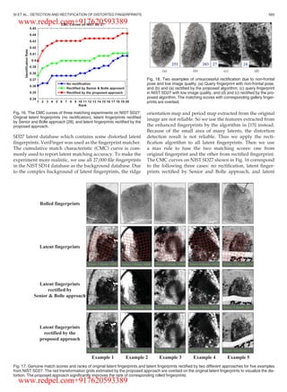 Detection and rectification of distorted fingerprints | PDF