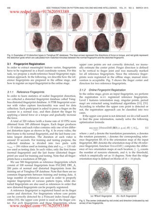 Detection and rectification of distorted fingerprints | PDF