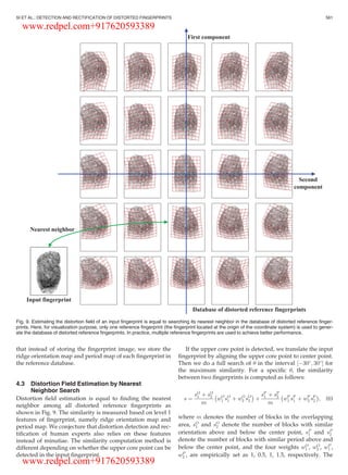 Detection and rectification of distorted fingerprints | PDF