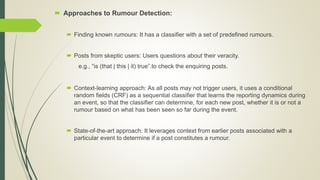 Detection and resolution of rumours in social media | PPTX