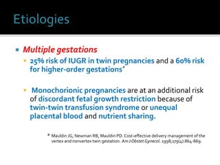 Detection and surveillance of iugr | PPT