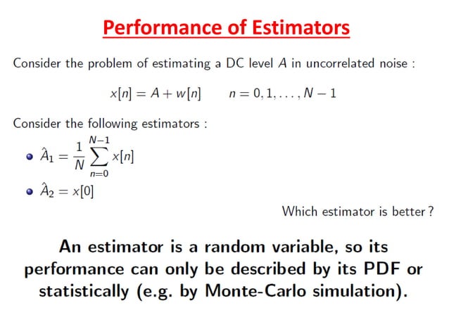 Detectionandestimation Lecture 1 Pdf Physics Science
