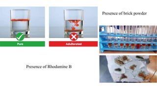 Detection of adulteration in turmeric and chilli powder | PPTX