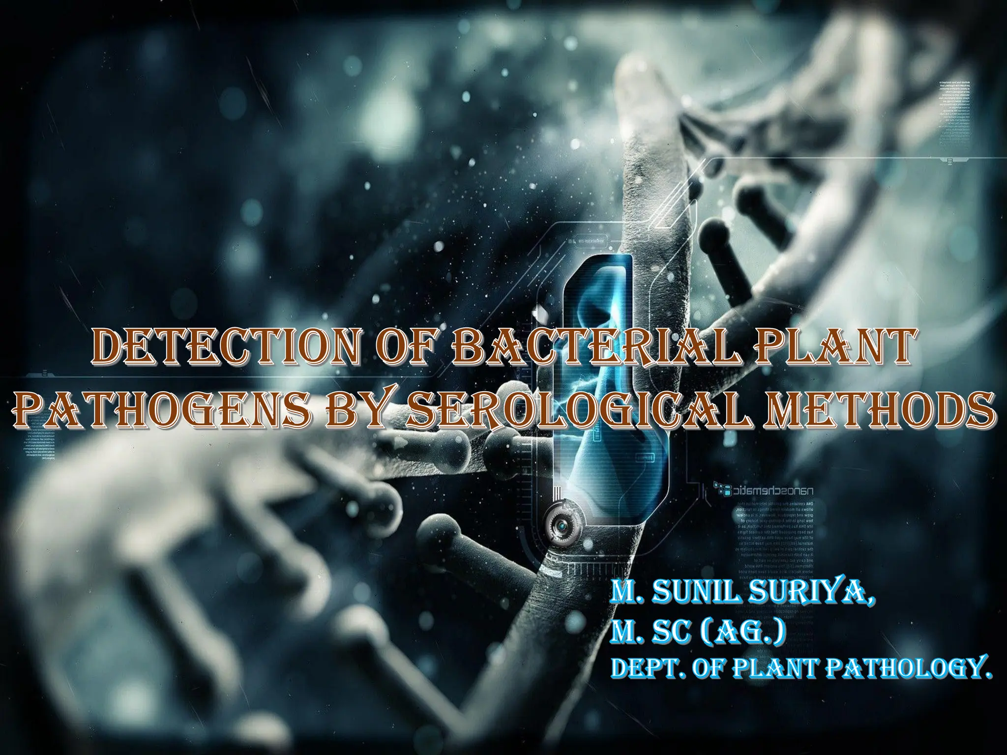 Detection Of Bacterial Plant Pathogens By Serological Methods 2 Pdf