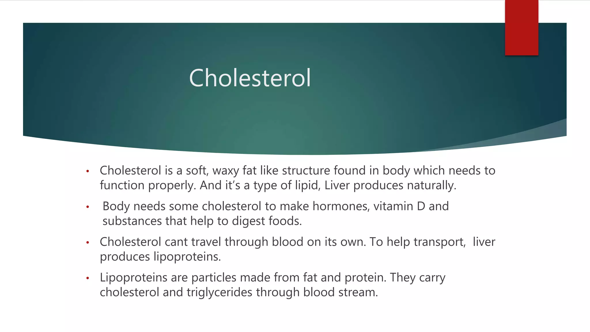 Detection of blood cholesterol | PPTX