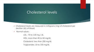 Detection of blood cholesterol | PPTX
