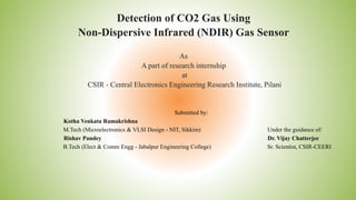 Detection of CO2 gas using NDIR gas sensor.pptx