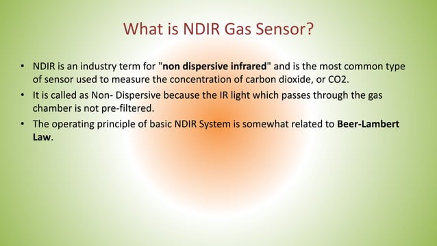 Detection of CO2 gas using NDIR gas sensor.pptx