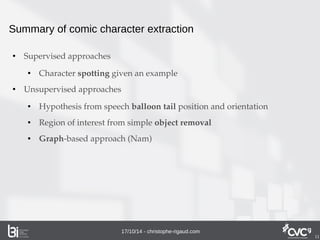 Detection of comic characters in comic books and manga | PPT