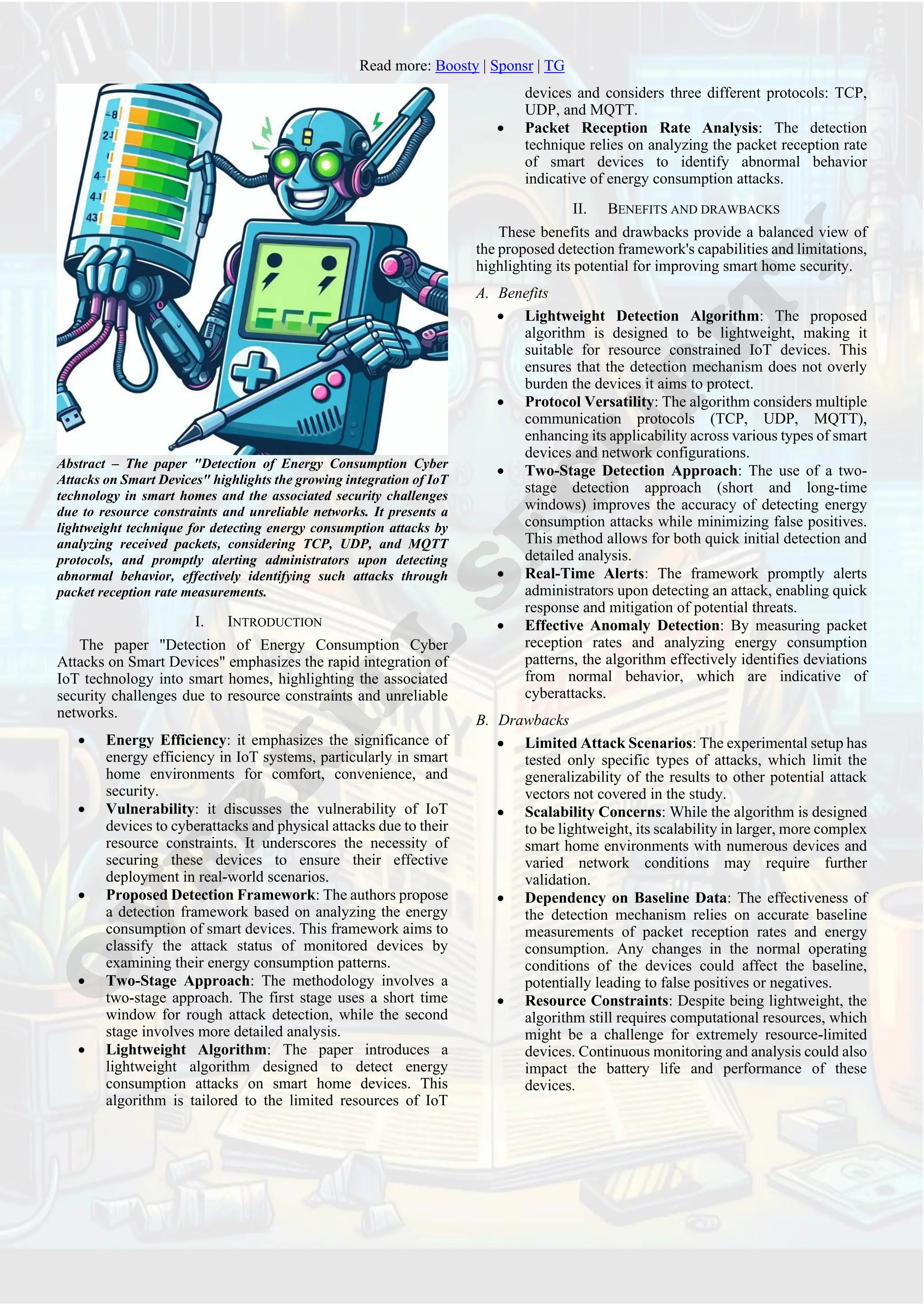 Detection Of Energy Consumption Cyber Attacks On Smart Devices [en] Pdf