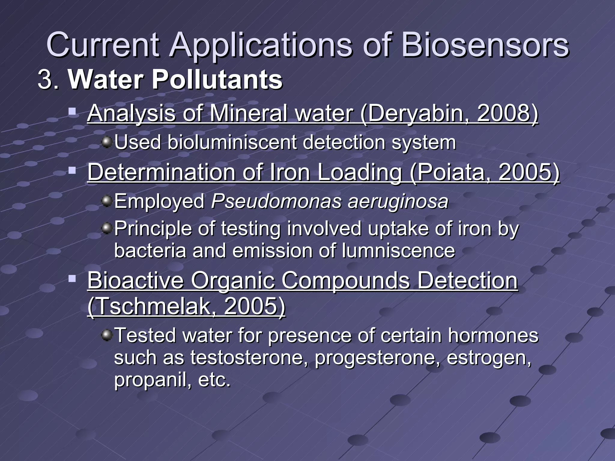 Detection of environmental pollutant using biosensors zen mergal | PPT