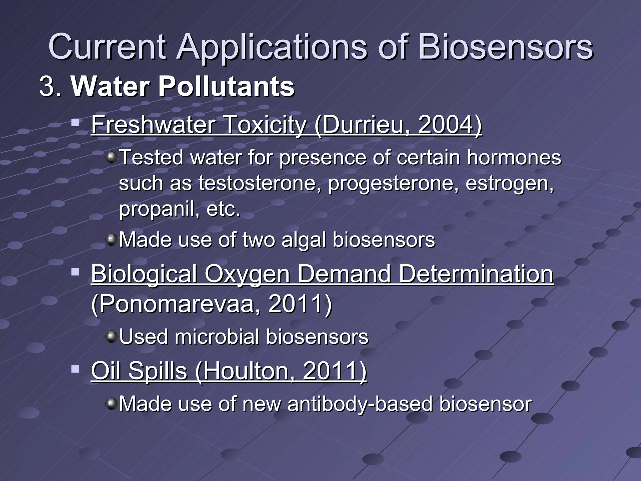 Detection of environmental pollutant using biosensors zen mergal | PPT